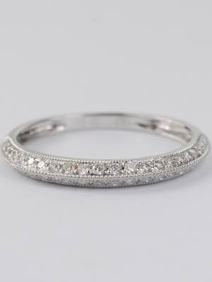 Wedding Ring with Knife Edge Design, RG-3580